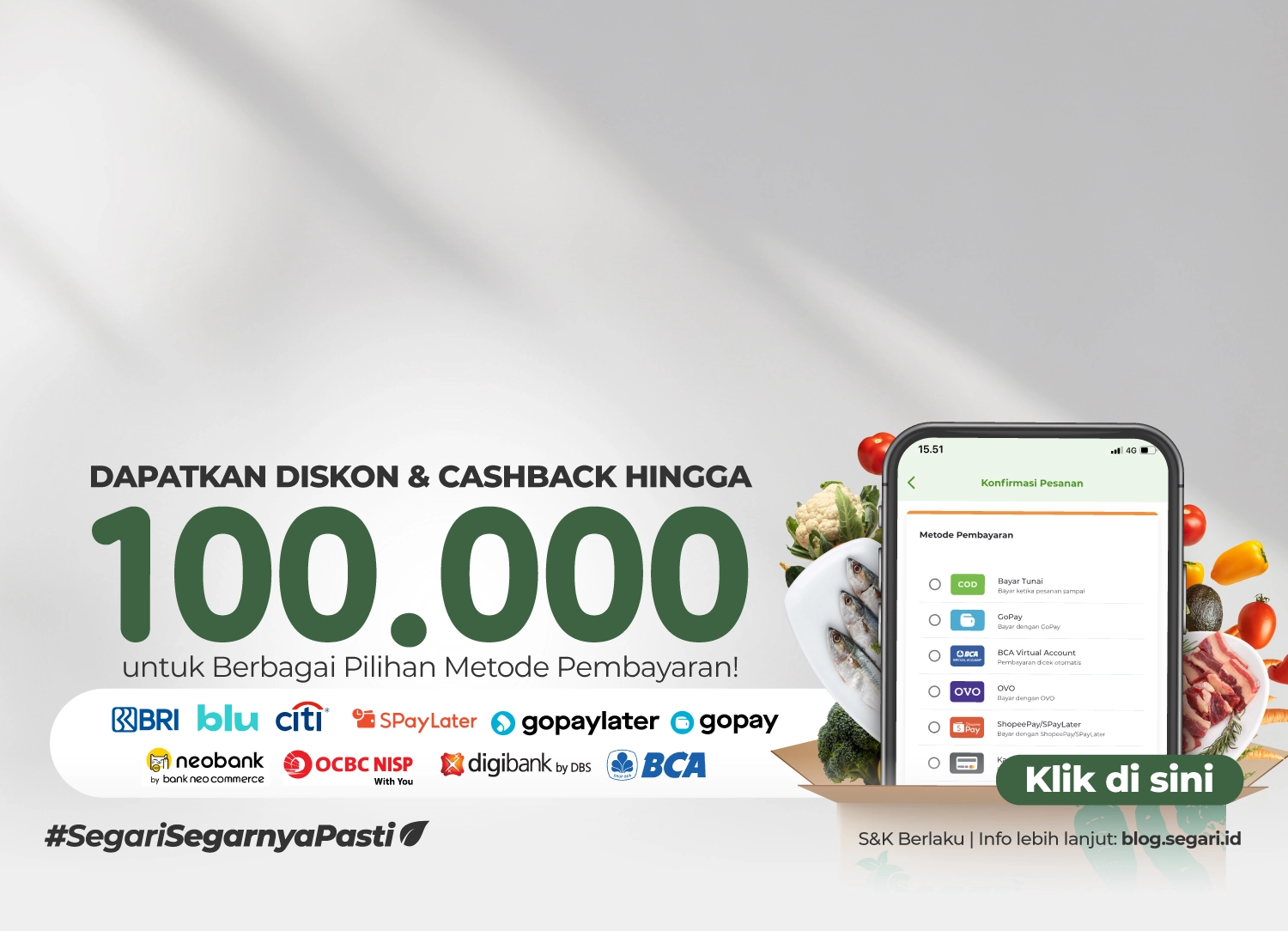 Segari : Situs Belanja Online Bahan Segar Berkualitas