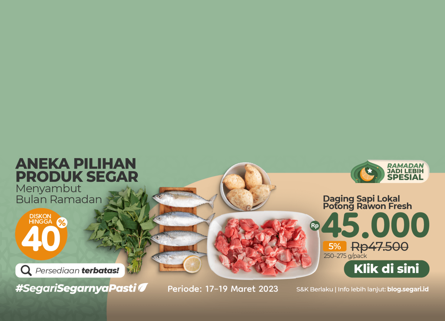 Segari : Situs Belanja Online Bahan Segar Berkualitas