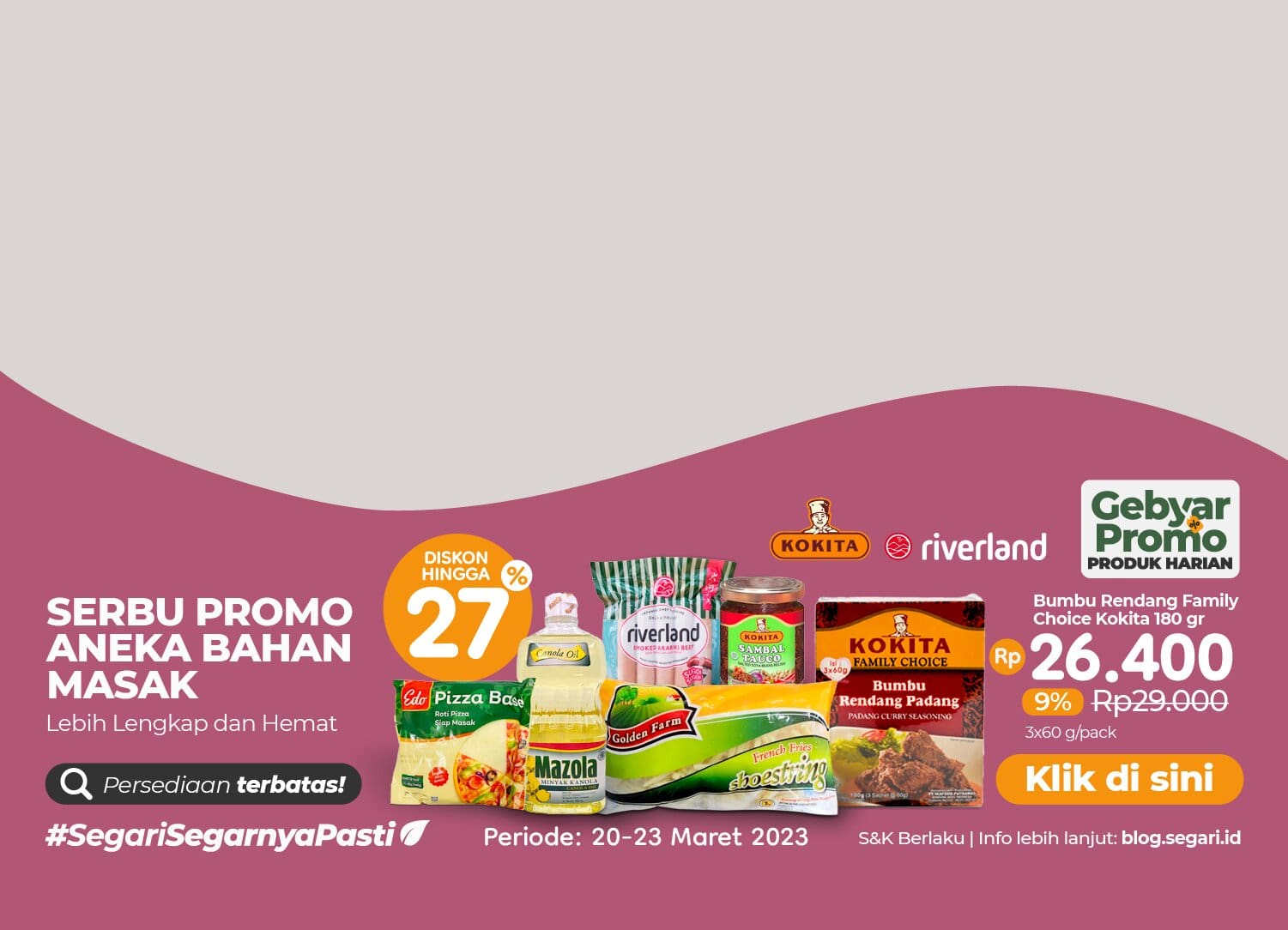 Segari : Situs Belanja Online Bahan Segar Berkualitas