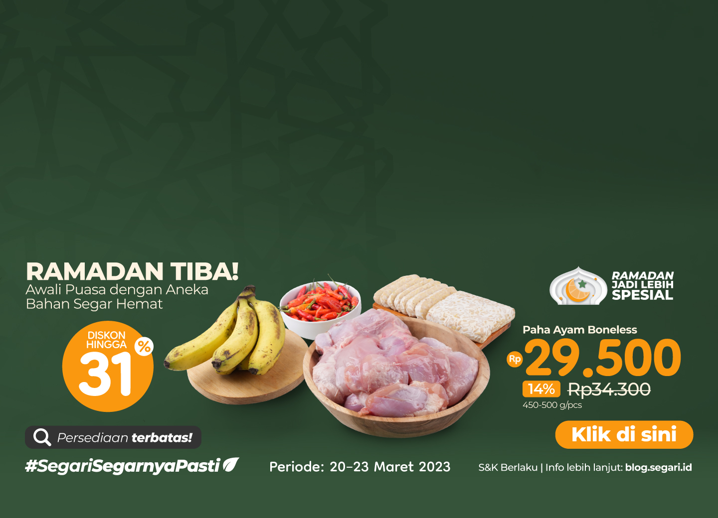 Segari : Situs Belanja Online Bahan Segar Berkualitas