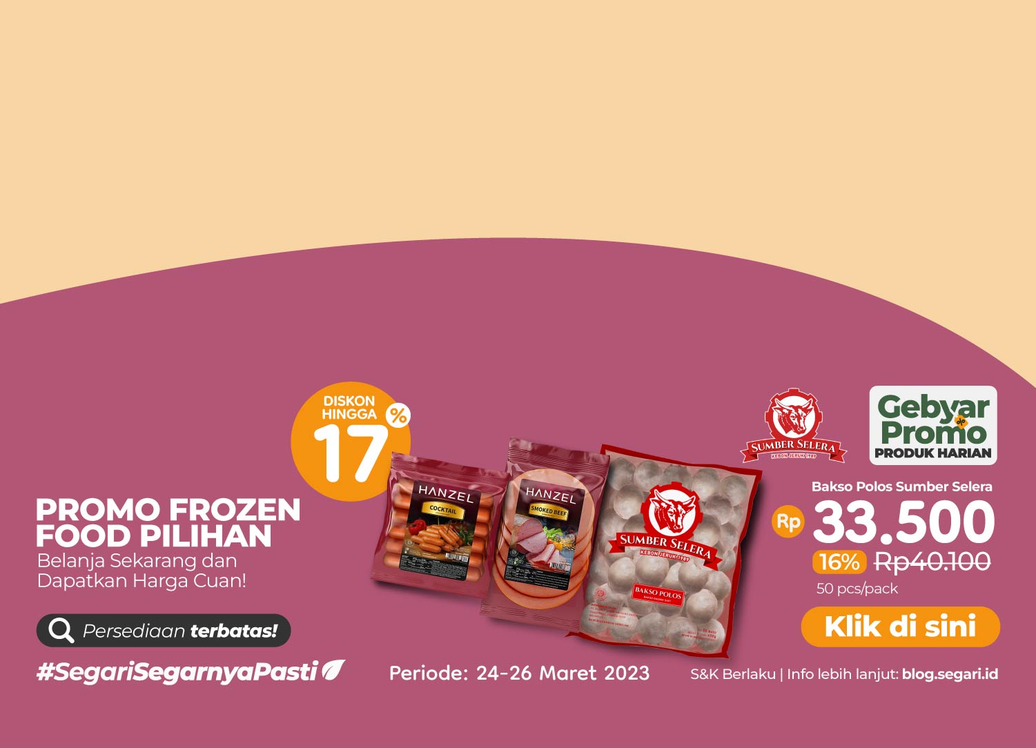 Segari : Situs Belanja Online Bahan Segar Berkualitas